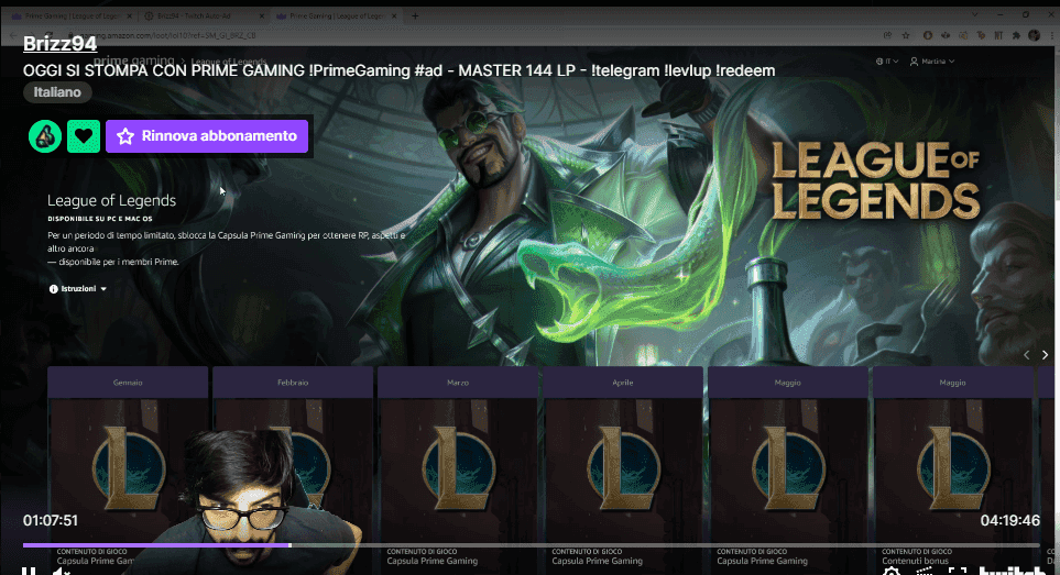 Prime Gaming: Drop esclusivi su FIFA e League of Legends